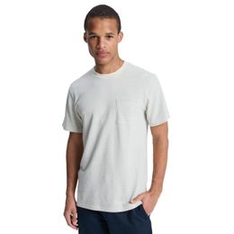 Sporttop Quiksilver "Lopaz Striped Pocket", Herren, Gr. XS, snow wei&szlig; lopaz stripes, Obermaterial: 70% Walkfrottier, 30% Microfaser;, Tops Sporttop