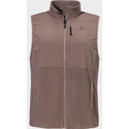 Sch&ouml;ffel Fleeceweste SCH&Ouml;FFEL "Fleece Vt Style Ash WMN", Damen, Gr. 36, 3905, braun, Oberstoff: 100%Polyester, ohne Ausschnitt, Westen Fleeceweste