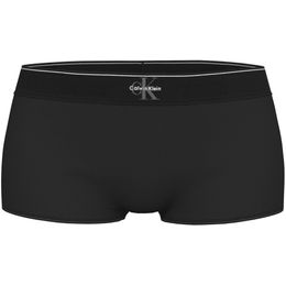 Boxershorts "BOYSHORT", Damen, Gr. XS (34), schwarz, Jersey, Obermaterial: 92% Polyester, 8% Elasthan, Calvin Klein Underwear, unifarben, k&ouml;rpernah, Unterhosen, K&ouml;rpernahe Passform mit elastischem Bund