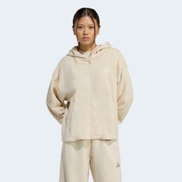Kapuzensweatshirt adidas Sportswear "W ALL SZN FT FZ", Damen, Gr. XXL, crli, Obermaterial: 100% Baumwolle, Sweatshirts