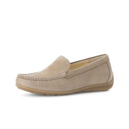 Mokassin Gabor "Mokassin", Damen, Gr. 42,5, beige, Schuhe Mokassin