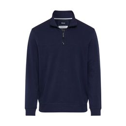 Rundhalspullover Brax "Style SULLY", Herren, Gr. L (52), dunkelblau, 82% Baumwolle, 18% Polyester, Rundhals, Pullover Rundhalspullover