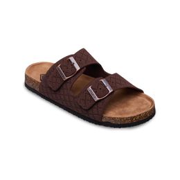Sandale Roxy "Mannae Buckle", Damen, Gr. 7(37), chocolate, Obermaterial:Obermaterial: 93% Microfaser-Textil/7% Metall, Futter: 100% Textil, Laufsohle: 100% EVA;, Schuhe Sandale