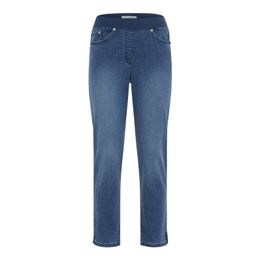 5-Pocket-Hose RAPHAELA BY Brax "Style PAMINA 6/8", Damen, Gr. 44K (22), Kurzgr&ouml;&szlig;en, jeans, Denim/Jeans, 50% Baumwolle, 40% Lyocell, 7% Elastomultiester, 3% Elasthan, Hosen 5-Pocket-Hose