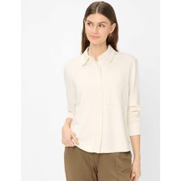 Sweatjacke Brax "Style BETTE L", Damen, Gr. 36, hellbeige, 70% Viskose, 25% Polyester, 5% Elasthan, Sweatjacken Sweatjacke