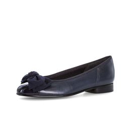 Ballerina Gabor "Eleganter Ballerina", Damen, Gr. 42, blau, Schuhe Ballerina
