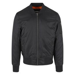 Anorak Urban Classics "Urban Classics Herren Basic Bomber Jacket", Herren, Gr. XL, schwarz, 100% Polyamid, unifarben, normal, amerikanischer Ausschnitt, Jacken