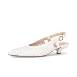 Slingpumps Gabor "Slingpumps", Damen, Gr. 42.5, creme, Schuhe Slingpumps