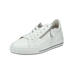 Sneaker Gabor COMFORT "Gabor Comfort Sneaker Leder", Damen, Gr. 40, wei&szlig;, Leder, Schuhe Sneaker