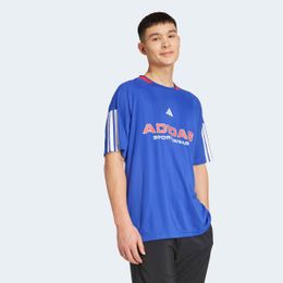 T-Shirt adidas Sportswear "M TIRO JERSEY", Herren, Gr. L, blau (semi lucid blau), Obermaterial: 100% Polyester, Rundhals, Shirts T-Shirt, sportlicher Stil, ohne Verschluss, aus Polyester, pflegeleicht