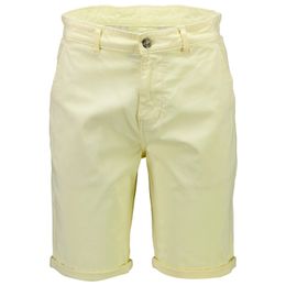 Chinoshorts LINDBERGH "Chino-Shorts", Herren, Gr. L, soft gelb, Obermaterial: 98% Baumwolle, 2% Elasthan, relaxed fit, Hosen Chinoshorts