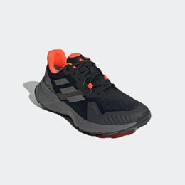Laufschuh adidas terrex "SOULSTRIDE RAIN.RDY", Herren, Gr. 42, schwarz (core schwarz, grau four, solar rot), Synthetik, Textil, Schuhe Laufschuh, wasserdicht