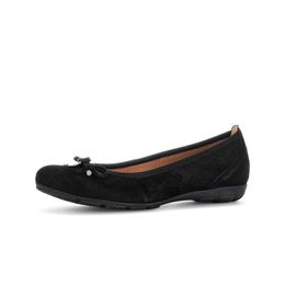 Ballerina Gabor "Sportliche Ballerina", Damen, Gr. 39, schwarz, Schuhe Ballerina
