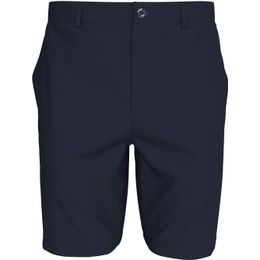 Shorts Calvin Klein "9 IN SLIM REFINED COTTON STRECH", Herren, Gr. 32, N-Gr, schwarz sapphire, Web, Obermaterial: 90% Baumwolle, 8% Elastomultiester, 2% Elasthan, unifarben, slim fit kurz, Hosen Shorts, Slim fit mit Eingrifftaschen