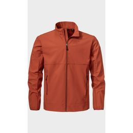 Sch&ouml;ffel Outdoorjacke SCH&Ouml;FFEL "Softshell Jk Style Mirusha MNS", Herren, Gr. 48, 5590, rot, Oberstoff: Aussenseite: 100% Polyester, Innenseite: 100% Polyester; (Membran: Thermoplastisches Polyurethan); Futter: 100% Polyester, regular fit, hoch geschlossener Ausschnitt, Jacken Outdoorjacke