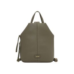 Rucksack SURI FREY "Rucksack SFY Gray", Damen, Gr. B/H/T: 31cm x 35cm x 18cm, gr&uuml;n (khaki 910), Obermaterial: 60% Polyurethan PU. 40% Polyester PES., Rucks&auml;cke Rucksack