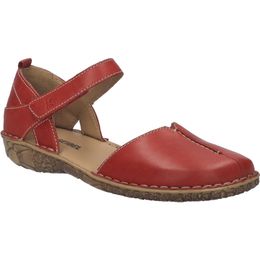 Sandale Josef Seibel "Rosalie 42, rubin", Damen, Gr. 36, rot (rubin), Obermaterial: 100% Rindsleder Leather cow., Schuhe Sandale