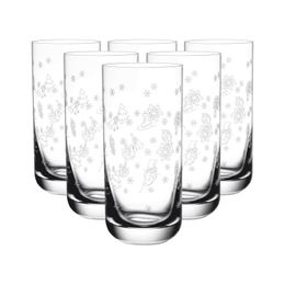 Villeroy & Boch Longdrinkglas VILLEROY & BOCH "Longdrinkgl&auml;ser Toy's Delight 300 ml 6er Set transparent", bunt (transparent), B:7cm H:15,1cm &Oslash;:7cm, Kristallglas, Trinkgef&auml;&szlig;e, Longdrinkglas, Sp&uuml;lmaschinenfest