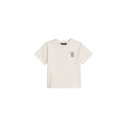 Marc O'Polo T-Shirt MARC O'POLO "mit Print auf Brust und R&uuml;cken", Jungen, Gr. 116/122, wei&szlig; cotton, Obermaterial: 100% Baumwolle, unifarben, regular fit, Rundhals, Shirts T-Shirt