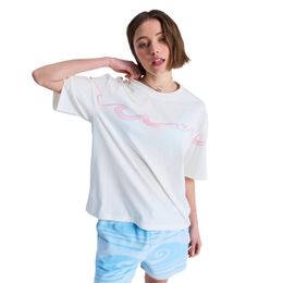 T-Shirt Roxy "Hangloose Placed", Damen, Gr. L, coconut milk, Obermaterial: 100% Walkfrottier;, Shirts T-Shirt