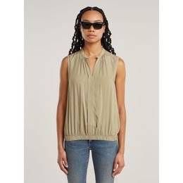 G-Star Raw T-Shirt G-STAR "Stand Up Collar Top", Damen, Gr. S, light toggee, Obermaterial: 100% Viskose, Shirts T-Shirt