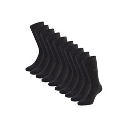 Kurzsocken Cinque "Socken Business 10P 10er Pack", Herren, Gr. 43-46, grau (anthrazit), Obermaterial: 80% Baumwolle CO. 16% Polyamid PA. 4% Elasthan EL., Socken