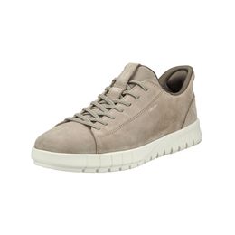 Sneaker Geox "Geox Sneaker Leder", Herren, Gr. 43, sand, Leder, Schuhe Sneaker