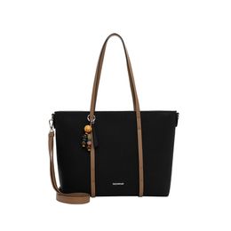 Emily & Noah Shopper EMILY & NOAH "Shopper E&N Johanna", Damen, Gr. B/H/T: 41cm x 27cm x 14cm 0, schwarz (schwarz 100), Polyurethan, Taschen Shopper