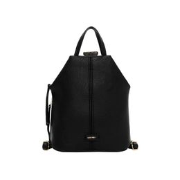 Rucksack SURI FREY "Rucksack SFY Gray", Damen, Gr. B/H/T: 31cm x 35cm x 18cm, schwarz (schwarz 100), Obermaterial: 60% Polyurethan PU. 40% Polyester PES., Rucks&auml;cke Rucksack