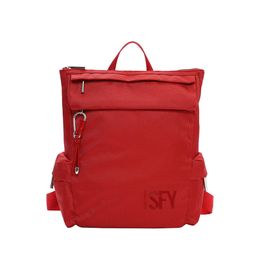 Rucksack SURI FREY "Rucksack SFY SURI Sports Marry", Damen, Gr. B/H/T: 35cm x 34cm x 17cm, rot (ruby 622), Obermaterial: 60% Polyurethan PU. 40% Polyester PES., Rucks&auml;cke Rucksack