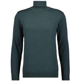 Rundhalspullover Ragman, Herren, Gr. 48, gr&uuml;n (dunkelgr&uuml;n, 357), Strick, 95% Baumwolle 5% Cashmere, hoch geschlossener Ausschnitt, Pullover Rundhalspullover