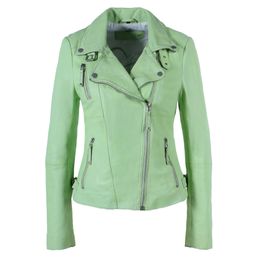 Lederjacke Freaky Nation "Light Biker Princess-FN", Damen, Gr. S (36), gr&uuml;n, Oberstoff: 100% Leder; Futter: 100% Baumwolle, normal, Jacken Lederjacke
