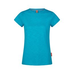 T-Shirt SALZHAUT "Shirt TELTE - UNI", Damen, Gr. L, blau (scuba blau), Obermaterial: 100% Baumwolle CO., Shirts T-Shirt