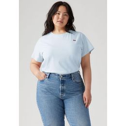 LEVI'S&reg; PLUS T-Shirt LEVI'S PLUS "THE PERFECT TEE", Damen, Gr. 4XL (58/60), skyway, Jersey, Obermaterial: 100% Baumwolle, figurumspielend normal, Rundhals, Shirts T-Shirt, Figur umspielend