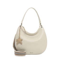 Beuteltasche Tamaris "Beutel TAS Kea", Damen, Gr. B/H/T: 38cm x 29cm x 3cm 0, beige (beige 400), Polyurethan, Taschen Beuteltasche
