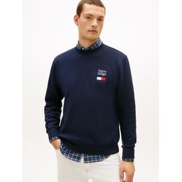 Sweatshirt Tommy Hilfiger "TOMMY EMBRO FLAG", Herren, Gr. XXL, desert sky, Sweatware, Obermaterial: 63% Baumwolle, 37% Polyester, unifarben, regular fit normal, Rundhals, eingesetzt Rippb&uuml;ndchen, Sweatshirts Sweatshirt, Regular fit mit Rundhalsausschnitt