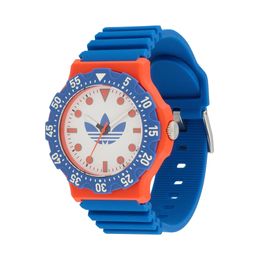adidas originals Uhr 'Discoverer Two' Damen Gr&ouml;&szlig;e One Size blau / orange / wei&szlig;