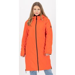 Steppjacke LPO "NAKITA II WMN", Damen, Gr. 46 (L), orange schwarz, 100% Polyester, tailliert, Jacken Steppjacke, Wendemantel