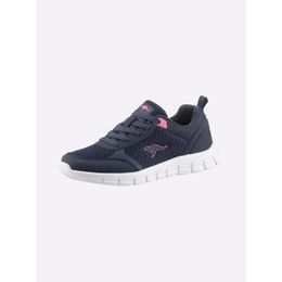 Sneaker Kangaroos, Damen, Gr. 39, blau (marine), Textil, Schuhe Sneaker