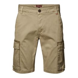 Cargoshorts MCS "MCS cargo shorts MCBrock", Herren, Gr. L, Normalgr&ouml;&szlig;en, laurel oak, Obermaterial: 97% Baumwolle, 3% Elasthan, Hosen