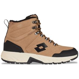 Outdoorschuh Lotto, Damen, Gr. 42, braun, schwarz, Kunstfaser, Synthetik, mehrfarbig, Schuhe Outdoorschuh, - mit w&auml;rmendem Innenfutter