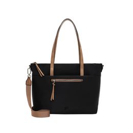 Shopper SURI FREY "Shopper SFY Destiney", Damen, Gr. B/H/T: 44cm x 30cm x 12,5cm 0, schwarz (schwarz 100), Polyurethan, Taschen Shopper