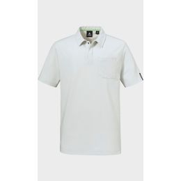 Sch&ouml;ffel Poloshirt SCH&Ouml;FFEL "Polo Shirt Style Serenio MEN", Herren, Gr. 54, 9000, grau, Oberstoff: 61% Baumwolle, 34% Polyester, 5% Elasthan, V-Ausschnitt, Shirts Poloshirt