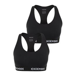 Sport-Bustier Chiemsee, Damen, Gr. S (36), schwarz, schwarz, 95% Baumwolle, 5% Elasthan, BHs