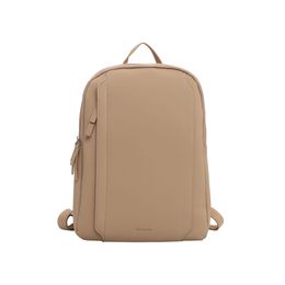 Rucksack Tamaris "Rucksack TAS Kimi", Damen, Gr. B/H/T: 35cm x 39cm x 13cm, grau (taupe 900), Obermaterial: 60% Polyurethan PU. 40% Polyester PES., Rucks&auml;cke Rucksack