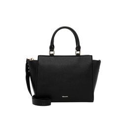 Shopper Tamaris "Shopper TAS Kiri", Damen, Gr. B/H/T: 42cm x 27cm x 12,5cm 0, schwarz (schwarz 100), Polyurethan, Taschen Shopper