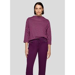 Print-Shirt Rabe "Sweatshirt", Damen, Gr. 44, violett, 70%Polyester, 28%Viskose, 2%Elastan, gerade, Shirts