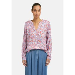 Smith & Soul Langarmbluse SMITH & SOUL, Damen, Gr. M, mandarine, Web, Material: 100% Viskose, bedruckt, regular fit normal, V-Ausschnitt, &Auml;rmel mit &Auml;rmelschlitz 1-Knopf-Manschette, Blusen