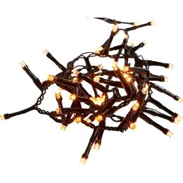 Eglo LED-Lichterkette "GOLDEN WARM WHITE, Weihnachtsdeko", schwarz, Dioden 800 Stk. Flammen 800 Stk., Kabell&auml;nge 5m x Gesamtl&auml;nge 21m, Lichterketten, schwarz / 800X0,064W / Beleuchtung - Weihnachtsdeko - Winterdeko, LED-Lichterkette