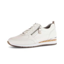 Sneaker Gabor "Sneaker low", Damen, Gr. 38, creme, Schuhe Sneaker